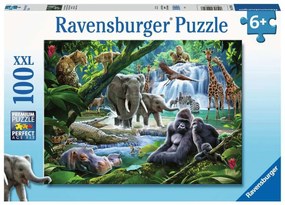Ravensburger 12970 puzzle rodina z džungle 100 dílků xxl