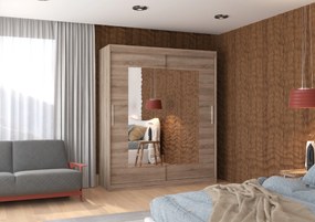 ADRK Furniture Posuvná skříň s zrcadlem ROSETTE 180 ADRK-SW-ROS-T-180