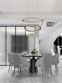 LED lustr Ginevra 51 černé