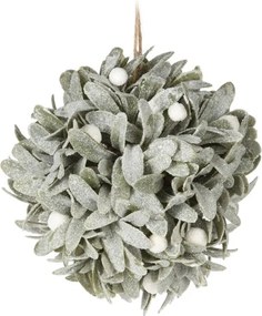 Závěsná vánoční koule s námrazou 15 cm