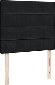 Box spring postel s matrací černá 120 x 190 cm samet 3292288