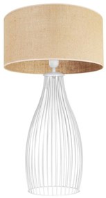 Stolní lampa JUTA, 1x jutové stínítko, (výběr ze 3 barev konstrukce), U