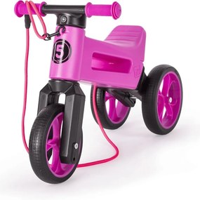 Odrážedlo funny wheels rider supersport fialové 2v1+popruh, výš. sedla 28/30cm nos 25kg 18m+ v sáčku