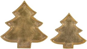 Kovový dekorační tác 24x23 cm Noelle Christmas Tree – Ladelle
