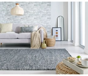 Flair Rugs, Ručně tkaný kusový koberec Minerals Dark Grey, 160x230, šedá, chodba / předsíň
