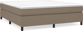 Box spring postel s matrací taupe 160x200 cm textil 3144435