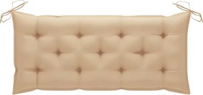 Skládací zahradní lavice s poduškou 118 cm bambus 3063867