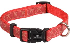 Obojek nylon Odin červený 2x40-55cm Flamingo