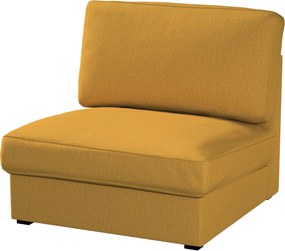 Potah na neskládací křeslo IKEA Kivik barva žlutá látka pletený vzor
