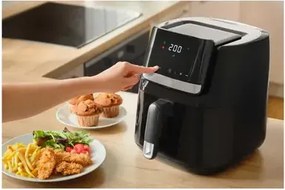 SENCOR SFR 6550BK-EUE3 černá / Horkovzdušná fritéza / 1600W / 6.5 L /