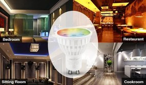 LED Solution Mi-Light MiBoxer ZIGBEE LED žárovka RGB+CCT 4W GU10