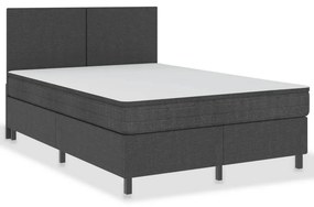 Postel boxspring šedá textil 160 x 200 cm 287465