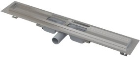 Alcadrain Odtokové žlaby - Sprchový žlab Low 550 mm, s okrajem pro perforovaný rošt, nerez APZ101-550