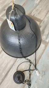 Závěsné světlo ANNALYN granitová antik - Ø49*40 cm