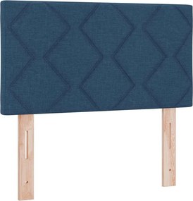 Postel s boxspringem s polštářem Modrá 80 x 200 cm textil 3338957