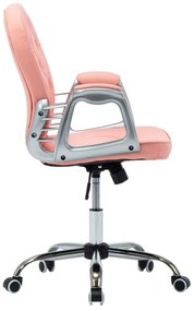 Petromila Otočná kancelářská židle růžová umělá kůže