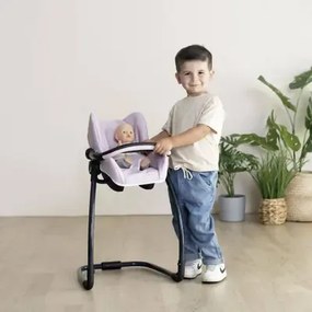 SMOBY Maxi-Cosi 3v1 Nosítko a židlička pro panenky růžová / Houpačka /