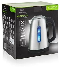 Activer Rychlovarná konvice Arlette 1,7 l, nerez/černá