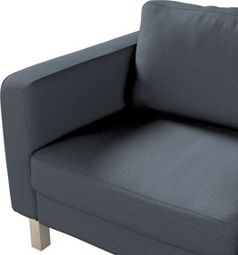 Potah na pohovku IKEA  Karlstad 2-místná, nerozkládací, krátký barva modrá látka pletený vzor
