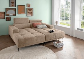 XXXLutz POHOVKA BIG SOFA, textil, světle hnědá P & B - Pohovky - 002310041634