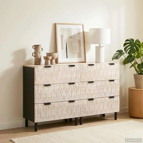 Servírovací skříň 2 ks 60 x 33 x 75 cm Masivní mangové dřevo 3310028