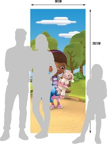 Dětská vliesová fototapeta na zed' Doktorka Plyšáková, Disney | 90 x 202 cm | DFTDNV 5466