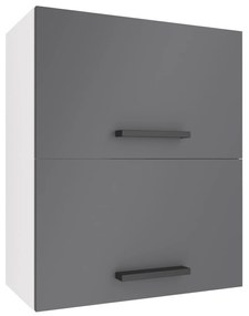 Kuchyňská skříňka Belini horní 60 cm šedý mat  TOR SGP2-60/1/WT/SR/0/B1