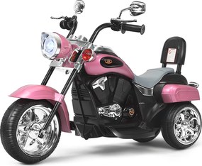 Costway 6 Elektrický motocykl V Motocykl na baterie s hudbou – 91 × 48 × 64 cm