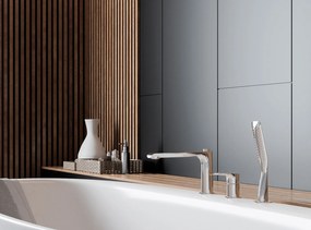 Laveo Vanová baterie Alea 3-otvorová se sprchovým setem - BLE_013D, chrom