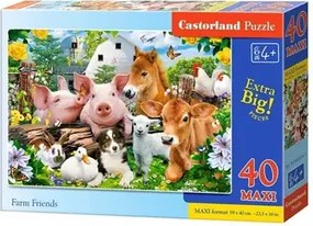 Castorland 040339 Puzzle Přátelé ze statku MAXI / 40 dílků / od 4 let