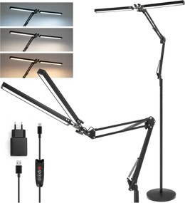 BRILAGI - LED Stm. flexibilní stojací lampa VARIO LED/14W/5V 157 cm černá