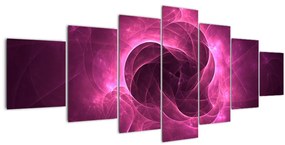 Obraz moderní růžové abstrakce (210x100 cm)
