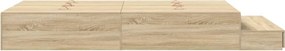 Rám postele s úložným prostorem se zásuvkou Sonoma dub 120 cm 3335631