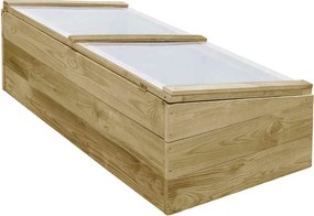 Pařeniště 2 ks impregnovaná borovice 100 x 50 x 35 cm 3055329