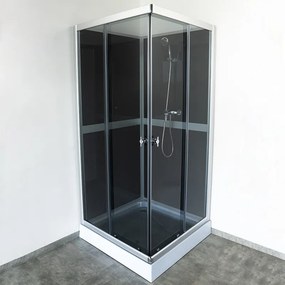 BPS-koupelny Sprchový box WSH309A GREY 80x80