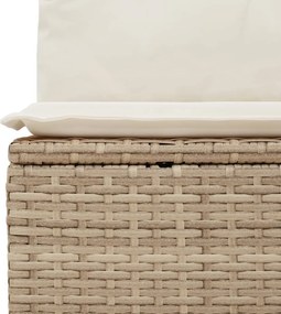 9dílná zahradní sedací souprava s poduškami béžová polyratan 3219428