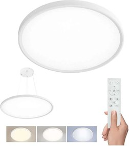 LED stropní světlo s dálkovým ovládáním Estela Low UGR - průměr 50 cm, bílá