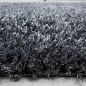 Ayyildiz koberce Kusový koberec Brilliant Shaggy 4200 Grey kruh - 160x160 (průměr) kruh cm