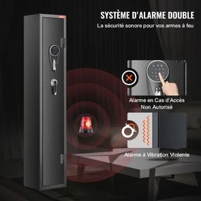 Gun Safe Trezor pro pušky s digitální klávesnicí a zámkem pro 3 pušky a 4 pistole