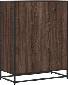 Botník hnědý dub 75 x 38 x 97,5 cm kompozitní dřevo a kov 3300879