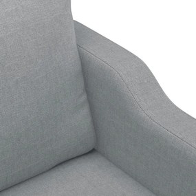 3dílná sedací souprava s polštáři světle šedá textil 3201786