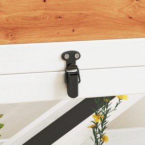 PawHut Dům pro želvy, dvouúrovňový výběh, držák na lampy, klec pro malé zvíře, oranžová