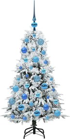 Umělý Skládací Vánoční Strom s stojanem Bílá 120 cm PE a PVC 3397465