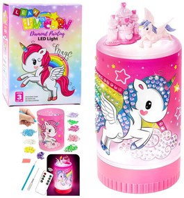 RKToys Noční lampička Jednorožec LED Diamond Painting
