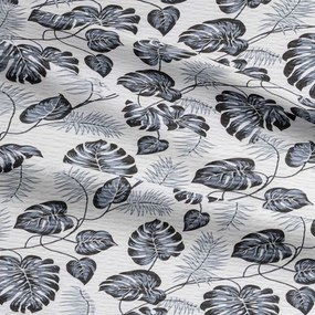 Krepové povlečení Monstera - šedomodré Velikost: 140 x 200 + 70 x 90