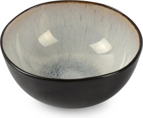 Černá/béžová miska z kameniny 390 ml Lunar – Salt&amp;Pepper