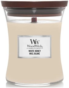 WoodWick – svíčka White Honey (Bílý med) Velikost: malá 85 g