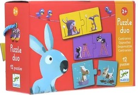 DJECO Puzzle Protiklady / 12x2 dílků / od 3 let