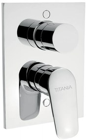 Novaservis Vanová sprchová podomítková s přepínačem Titania Pure chrom - 90350R,0
