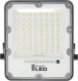 LED Stmívatelný solární reflektor LED/50W/3,2V 5000K 6000 mAh IP65 černá + DO